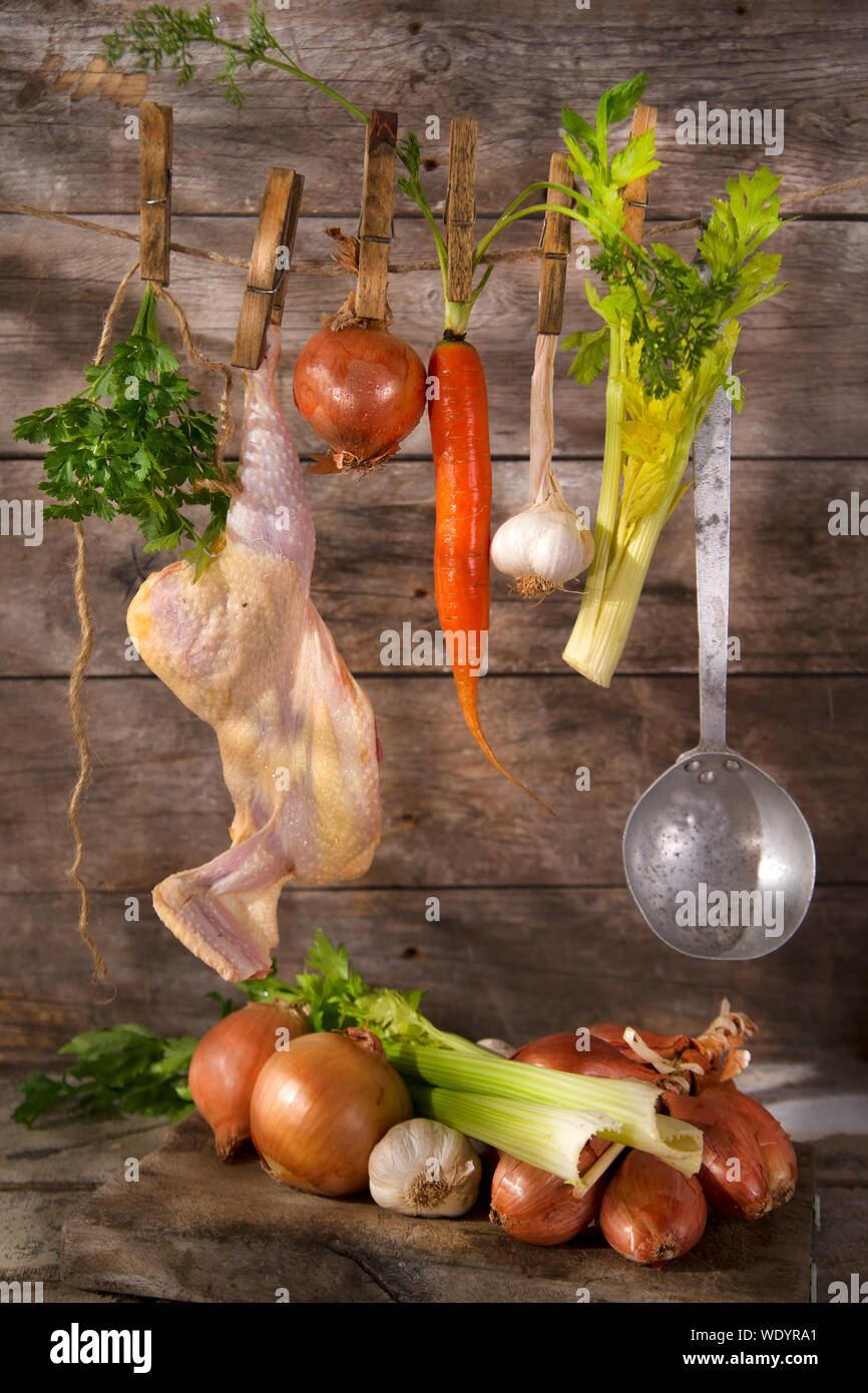 Meat on rope hi-res stock photography and images - Alamy