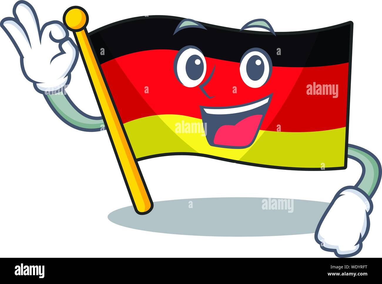 German flag on building Stock Vector Images - Alamy