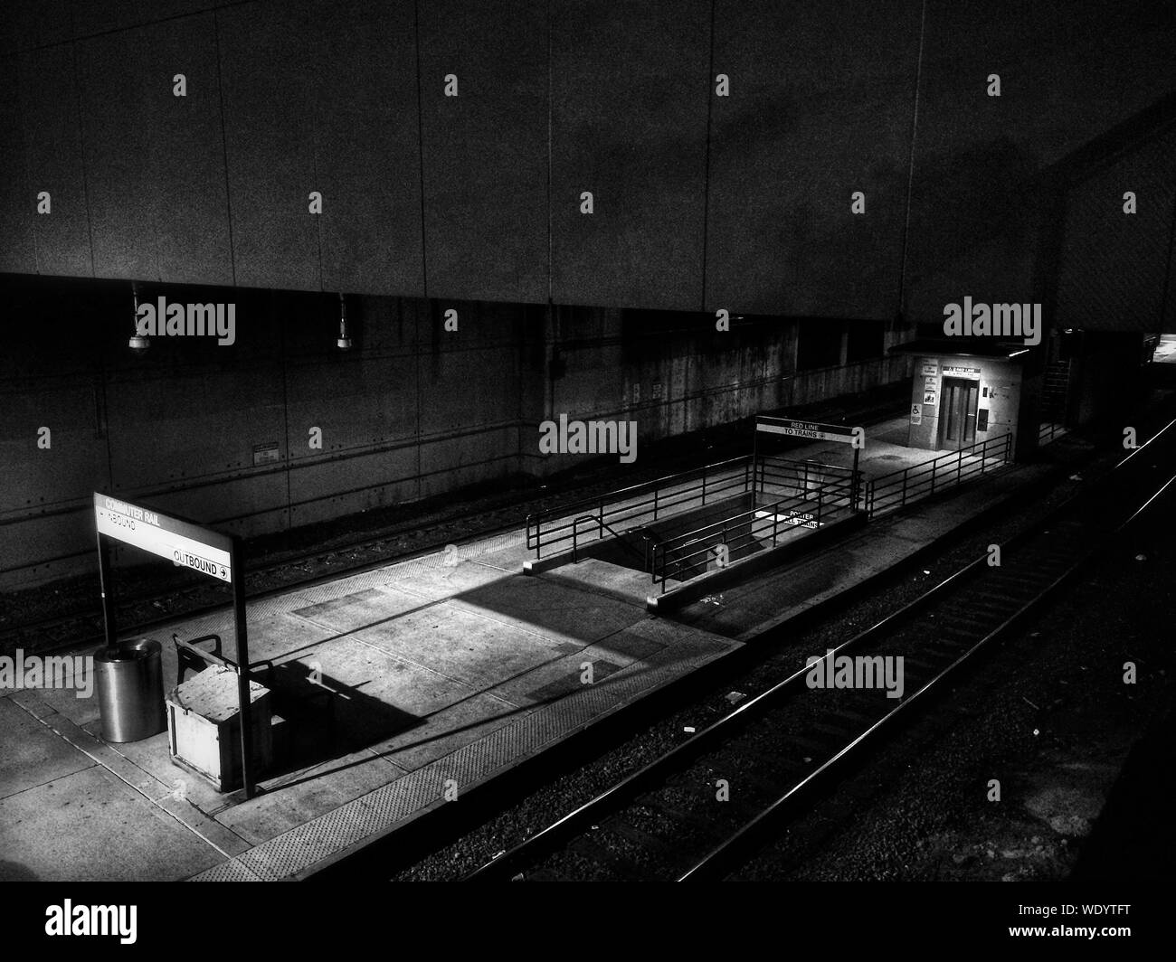 Empty subway Black and White Stock Photos & Images - Alamy