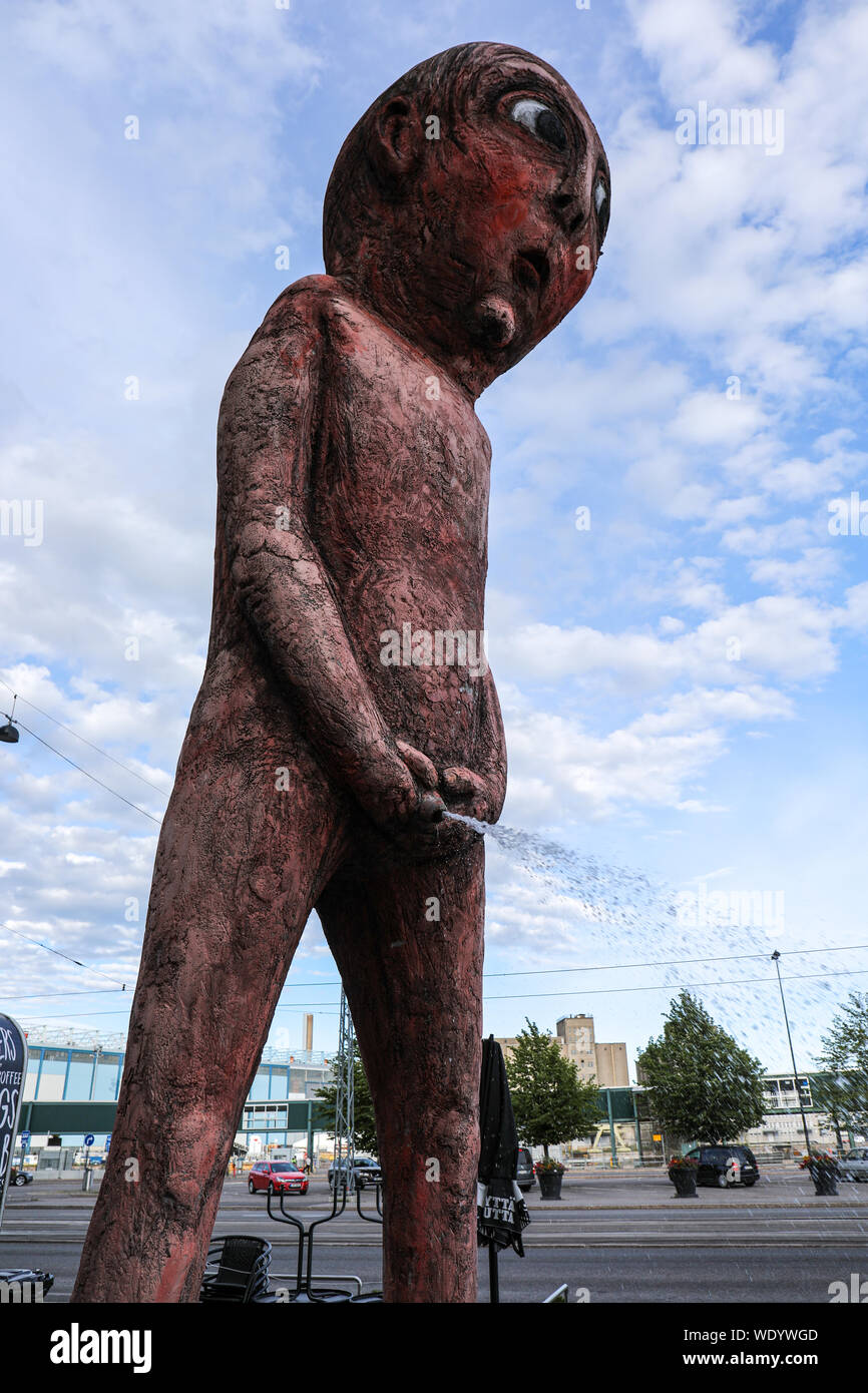 Bad Bad Boy - 8,5 meters tall concrete sculpture by Tommi Toija - in ...