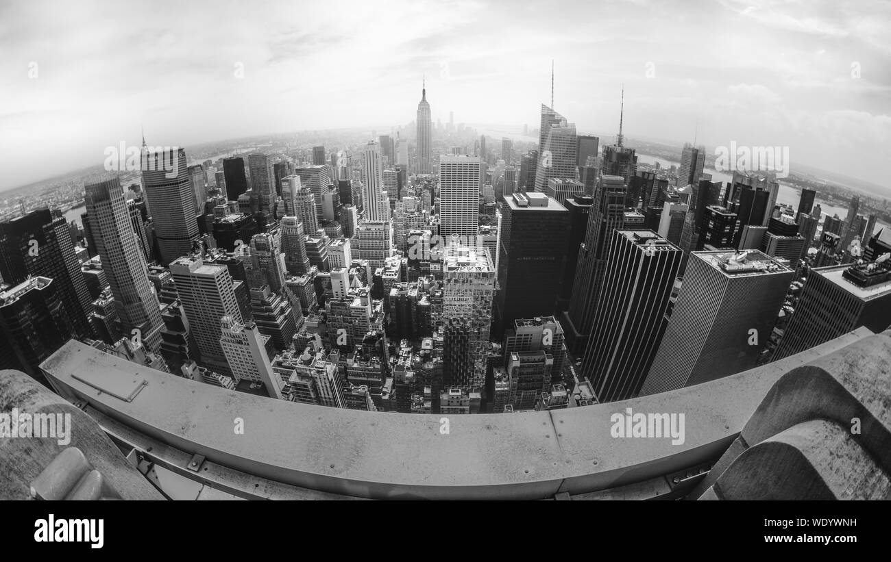 Aerial View Of Cityscape Stock Photo - Alamy