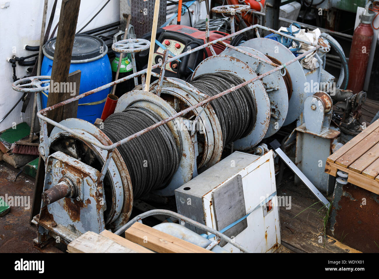 Reels Of Wire High Resolution Stock Photography and Images - Alamy