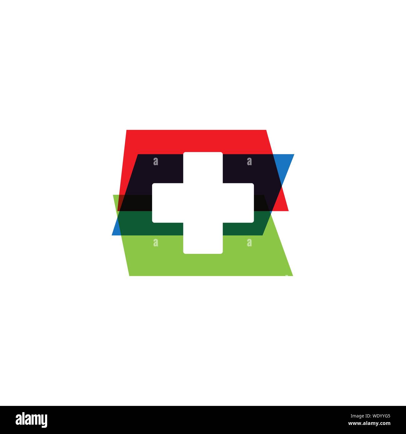 Medical cross graphic design template vector isolated Stock Vector ...