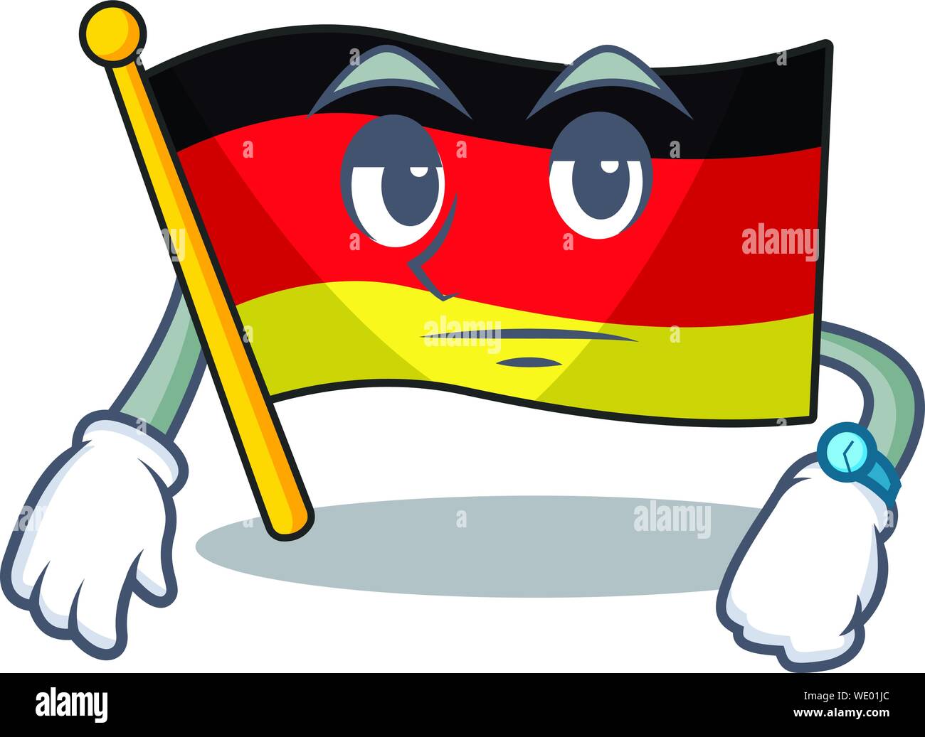 Waiting at the german border Stock Vector Images - Alamy