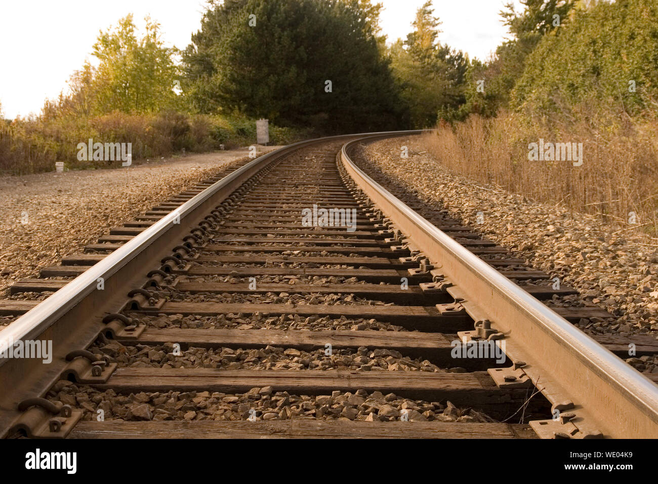 Rail way tracks up close hi-res stock photography and images - Alamy