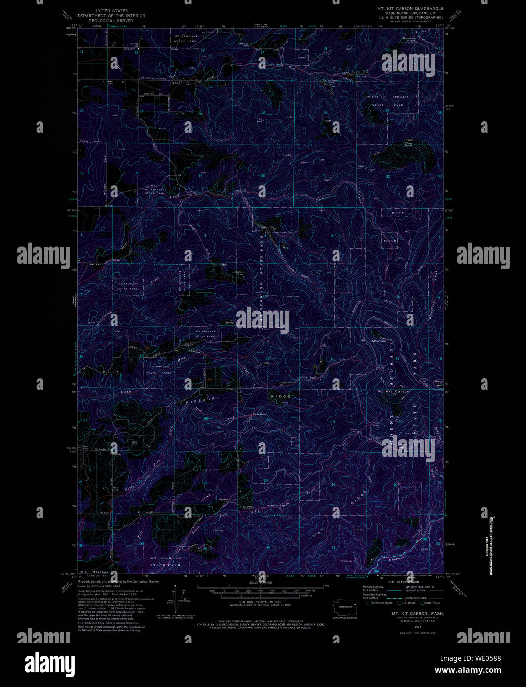 Kit carson map hi-res stock photography and images - Alamy