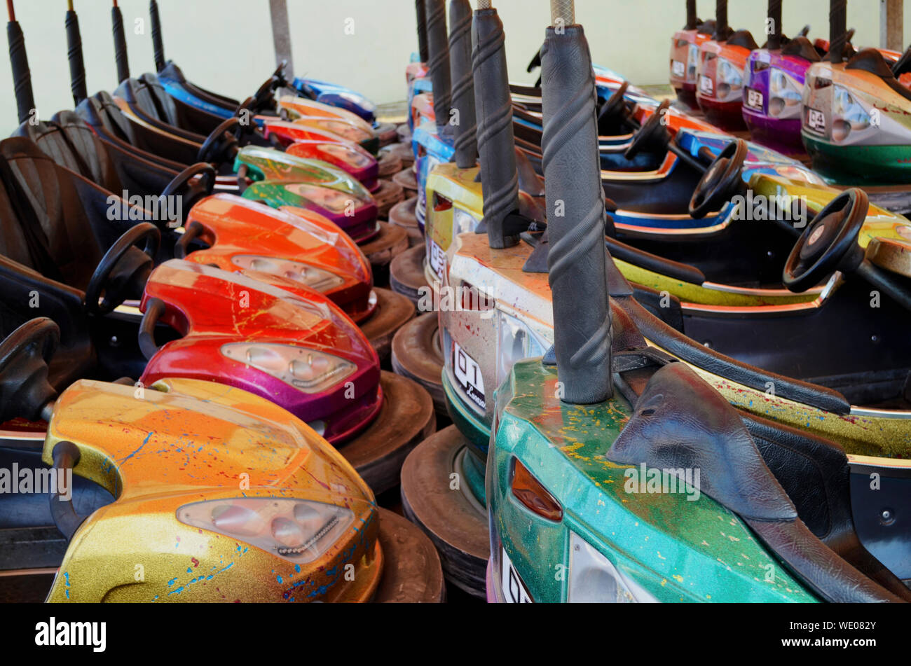 Bumper cars amusement park hi-res stock photography and images - Alamy