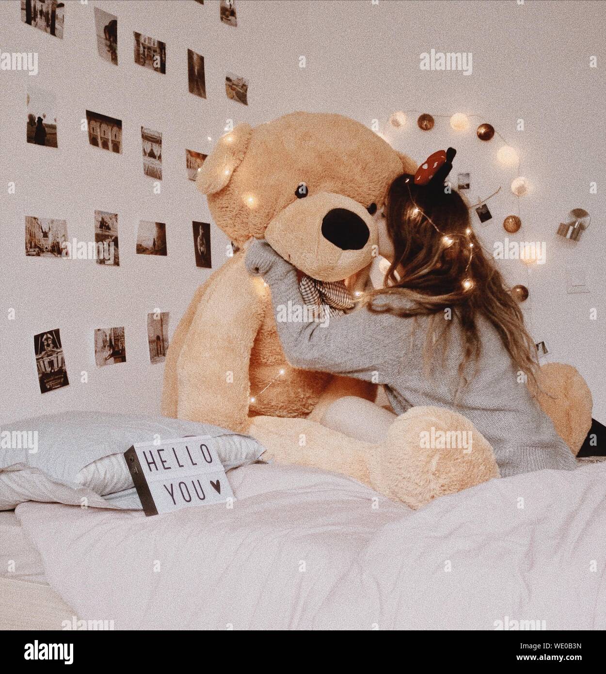 Hugging Teddy Bear High Resolution Stock Photography and Images - Alamy