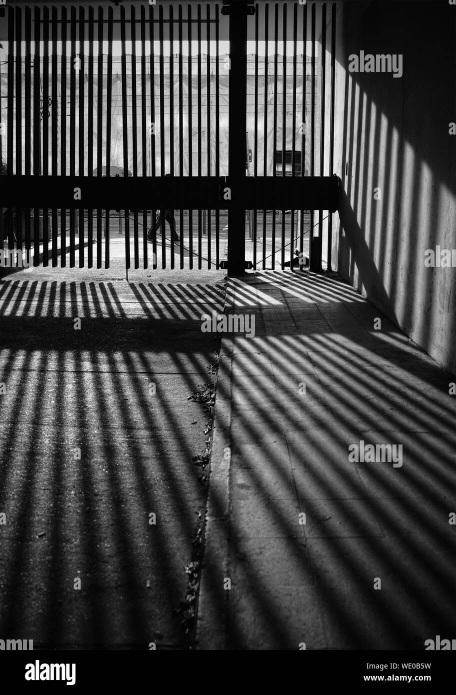 Gate on street hi-res stock photography and images - Alamy