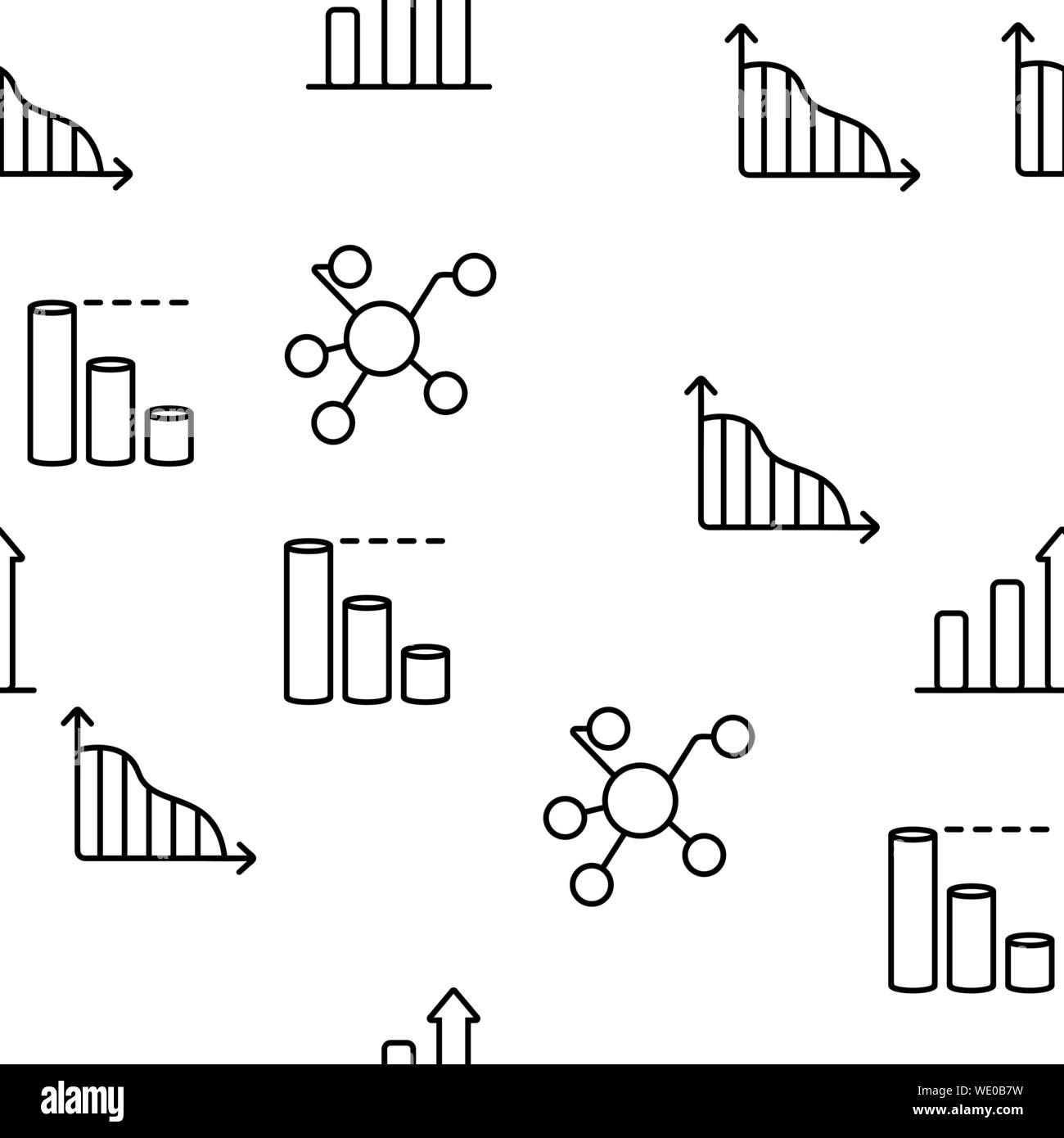 Analysing Data Vector Seamless Pattern Stock Vector Image And Art Alamy