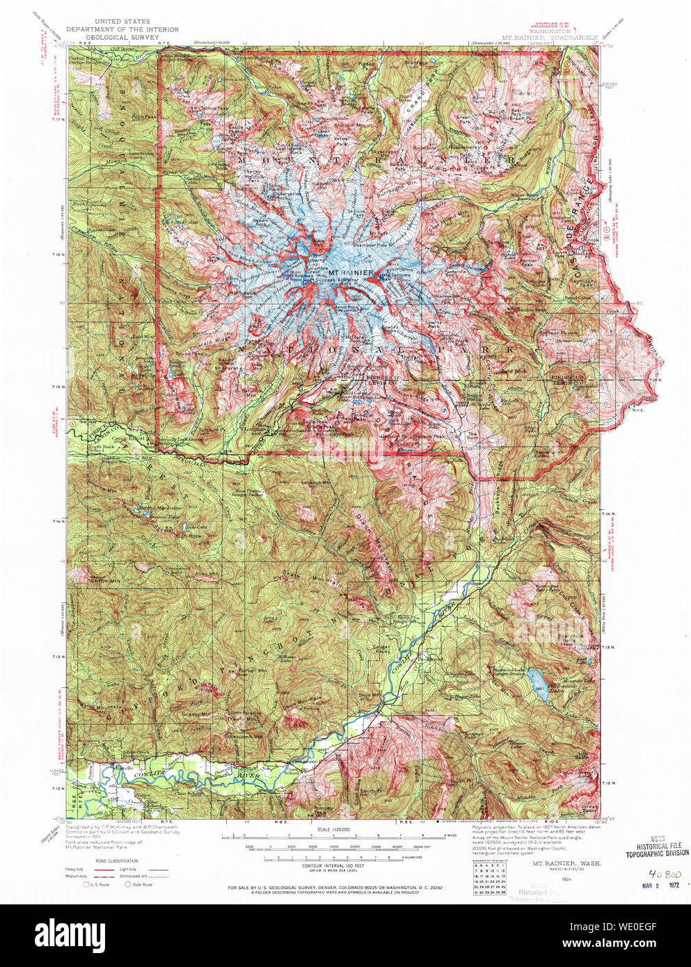 Map of rainier Cut Out Stock Images & Pictures - Alamy