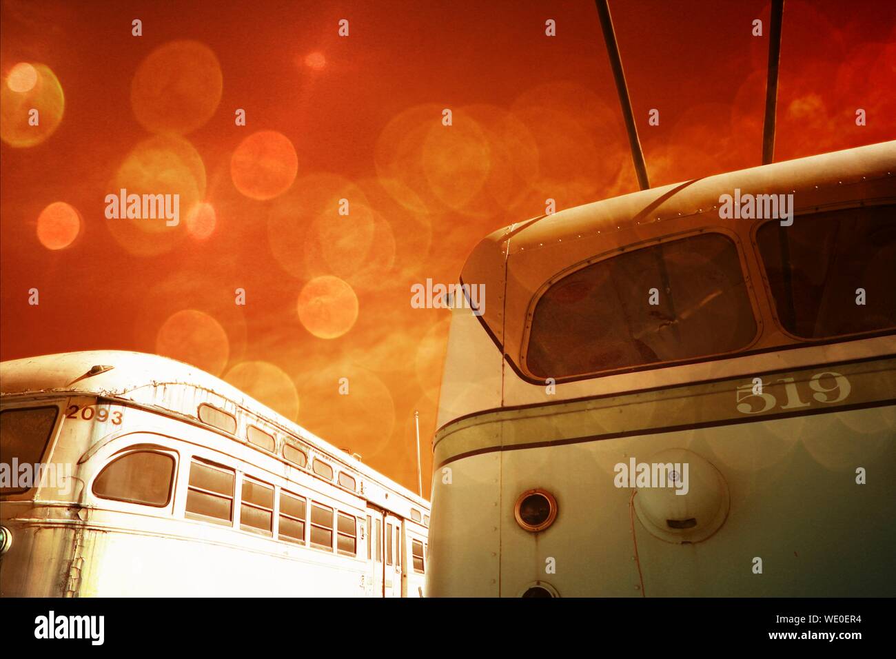 Old orange bus hi-res stock photography and images - Alamy