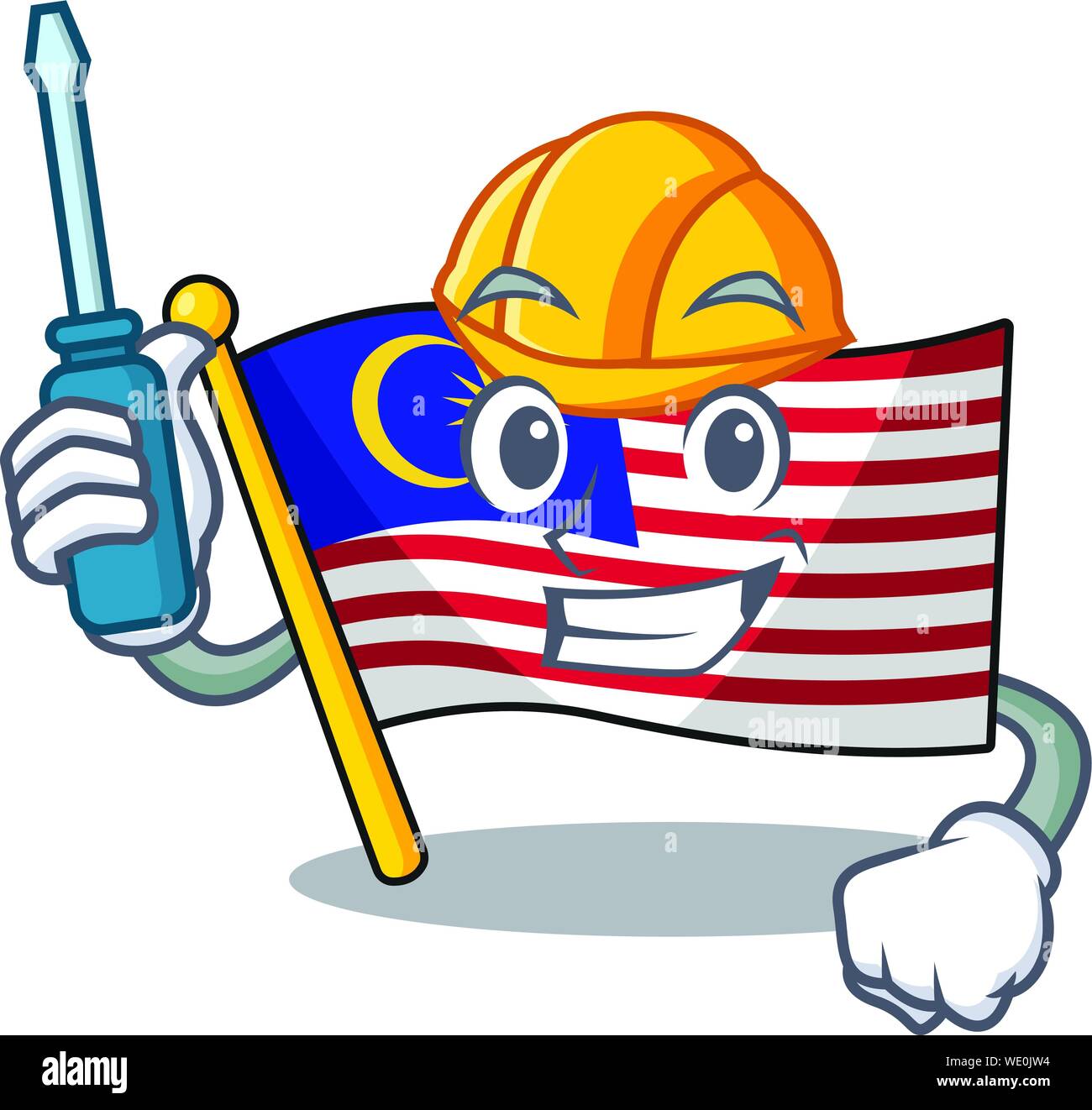 Automotive malaysia mascot flag kept in cupboard Stock Vector Image ...