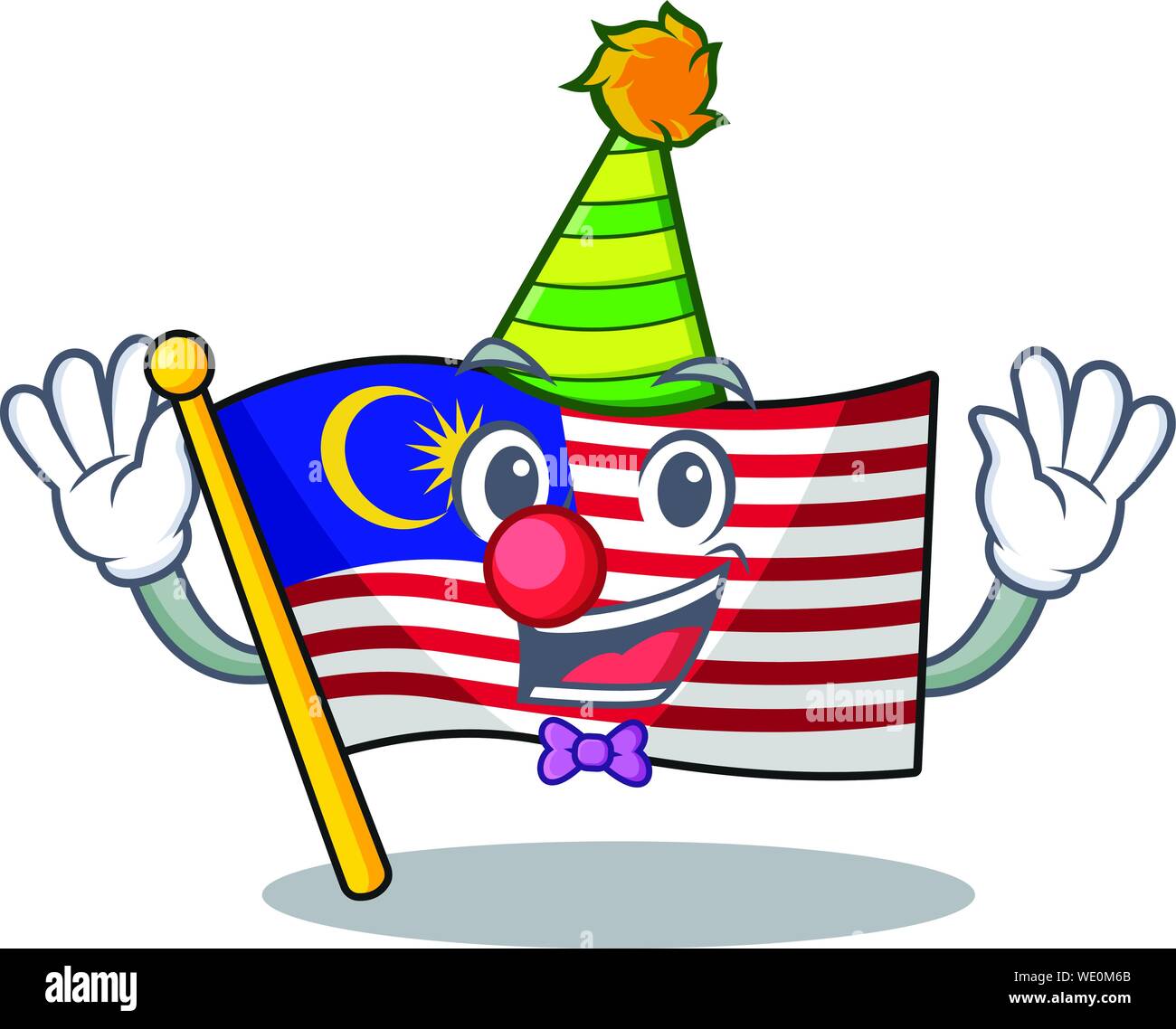 Clown malaysia mascot flag kept in cupboard Stock Vector Image & Art ...