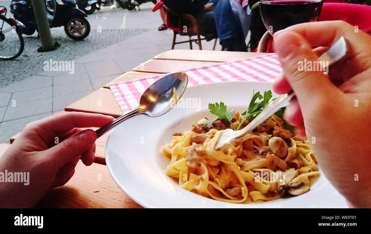 Man Eating Pasta High Resolution Stock Photography and Images - Alamy