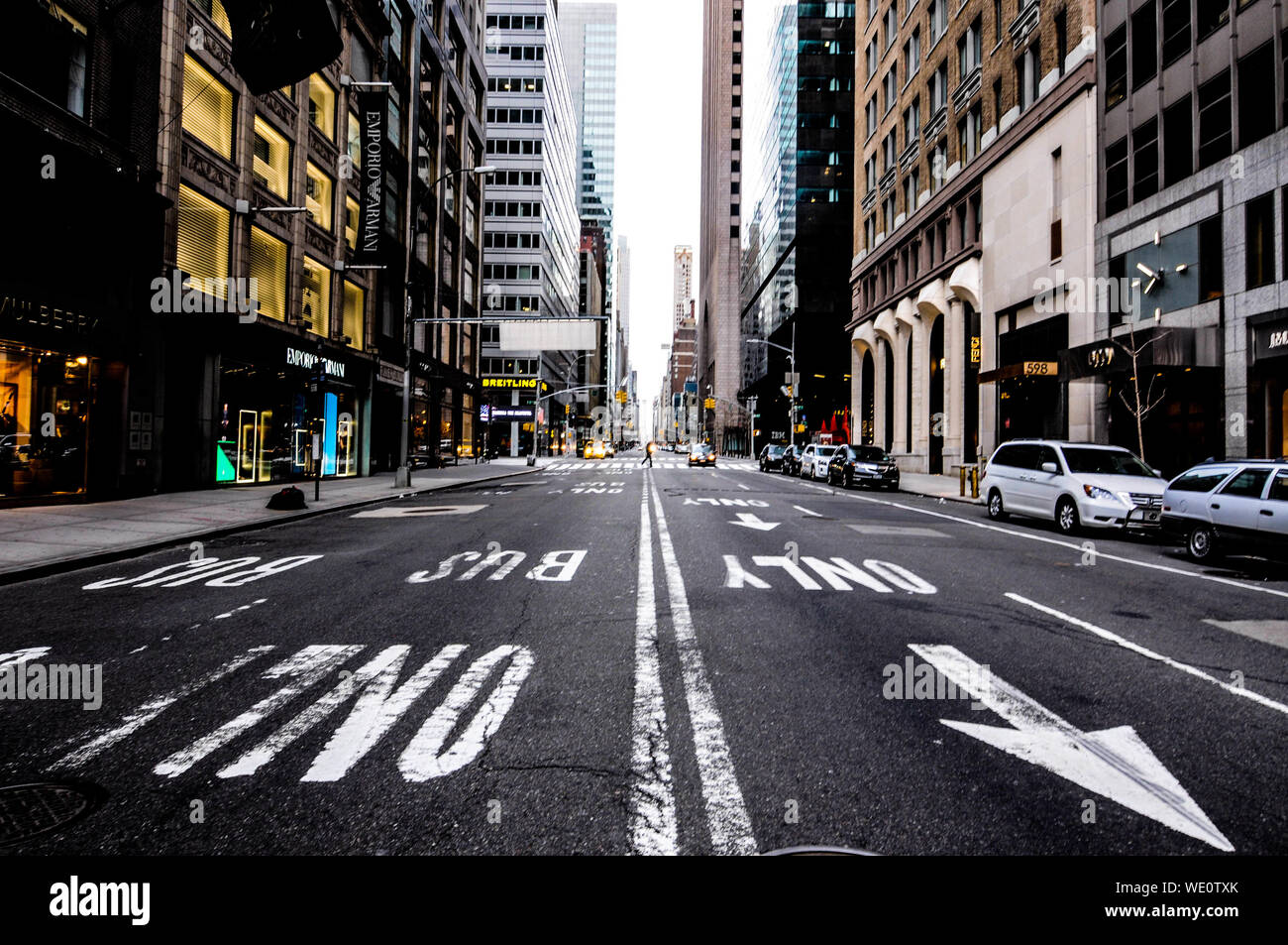 Road Passing Through City Street Stock Photo - Alamy