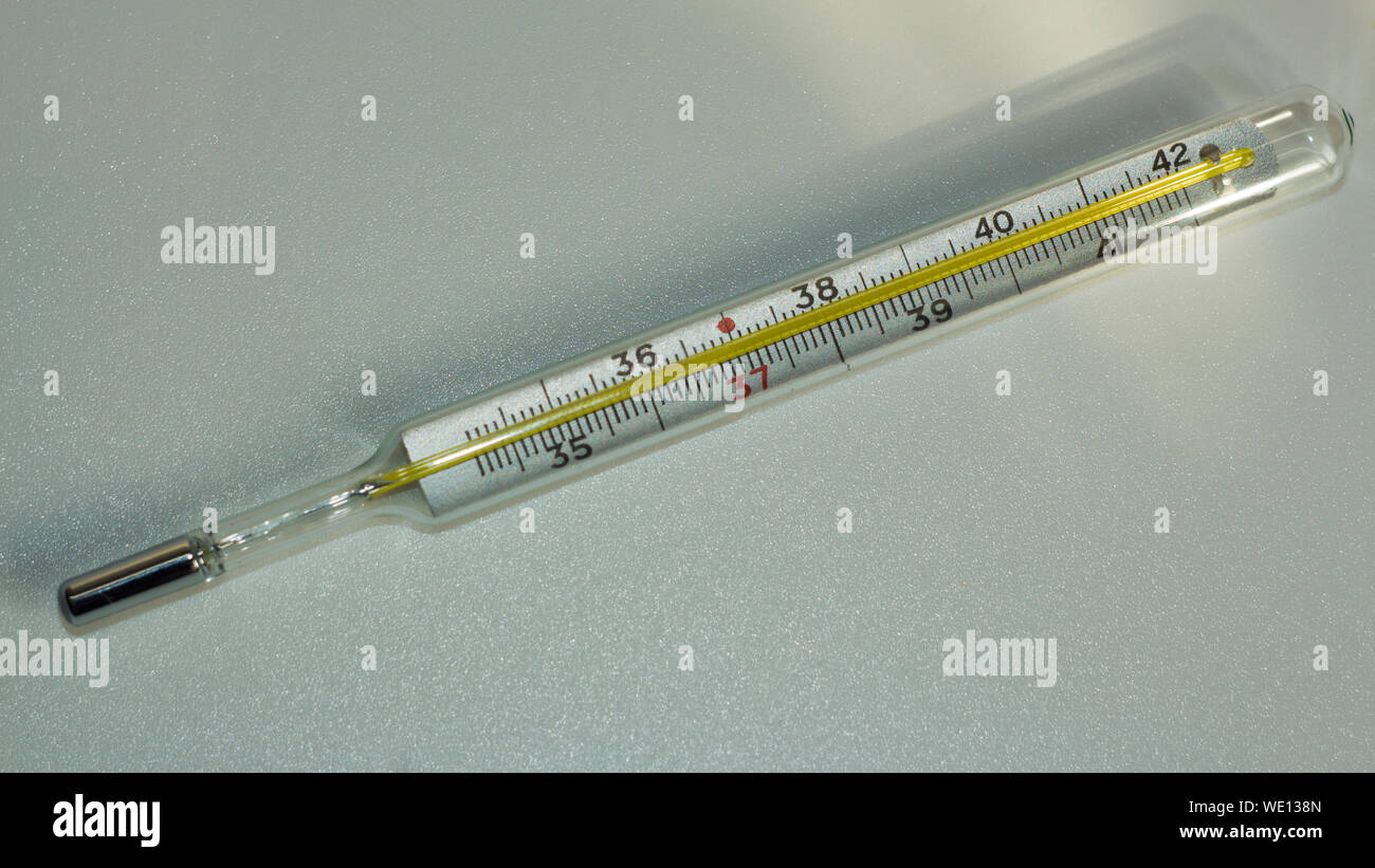 Medical thermometer to measure body temperature in hospital ...
