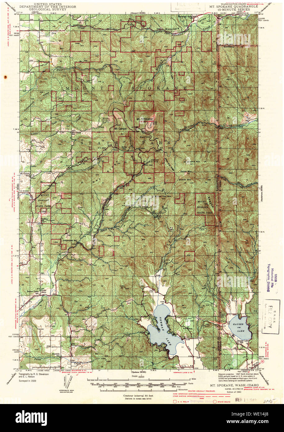 Spokane washington state map hi-res stock photography and images - Alamy