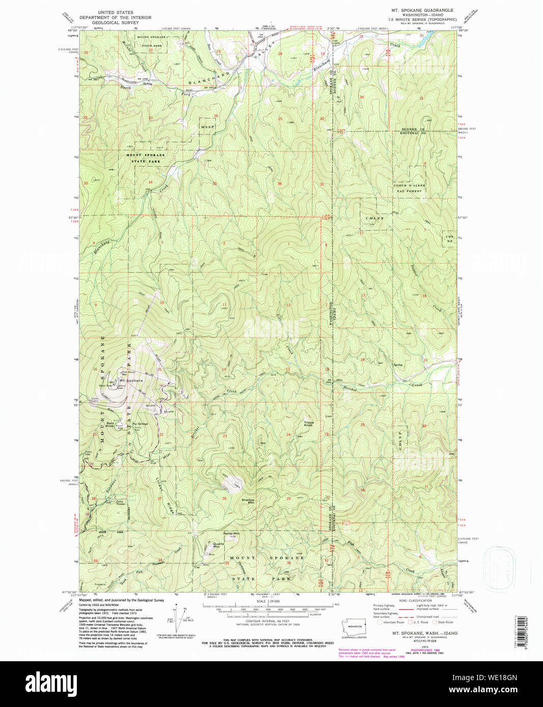 Mt spokane washington hi-res stock photography and images - Alamy