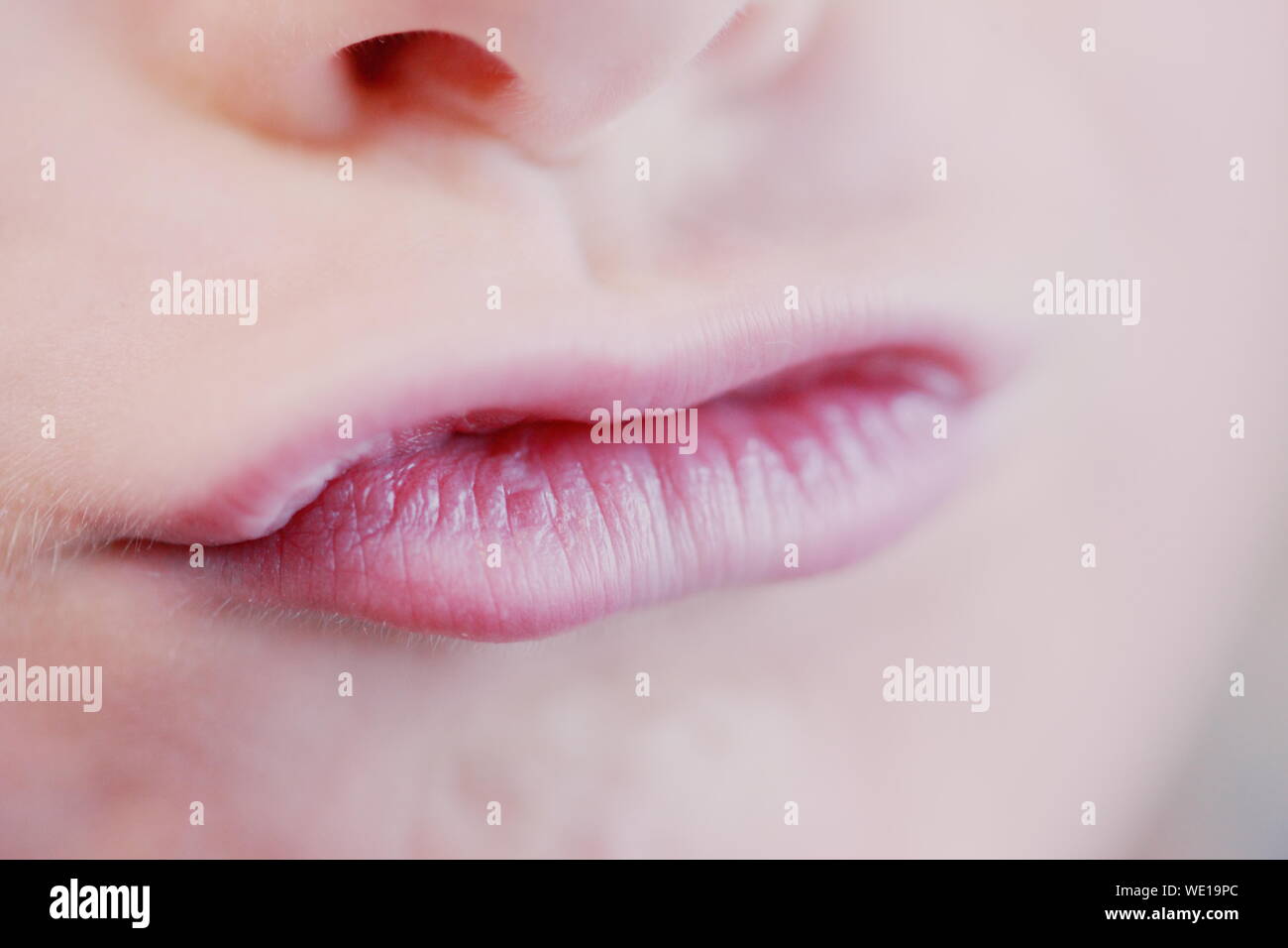 Close up girl puckering lips hi-res stock photography and images - Alamy