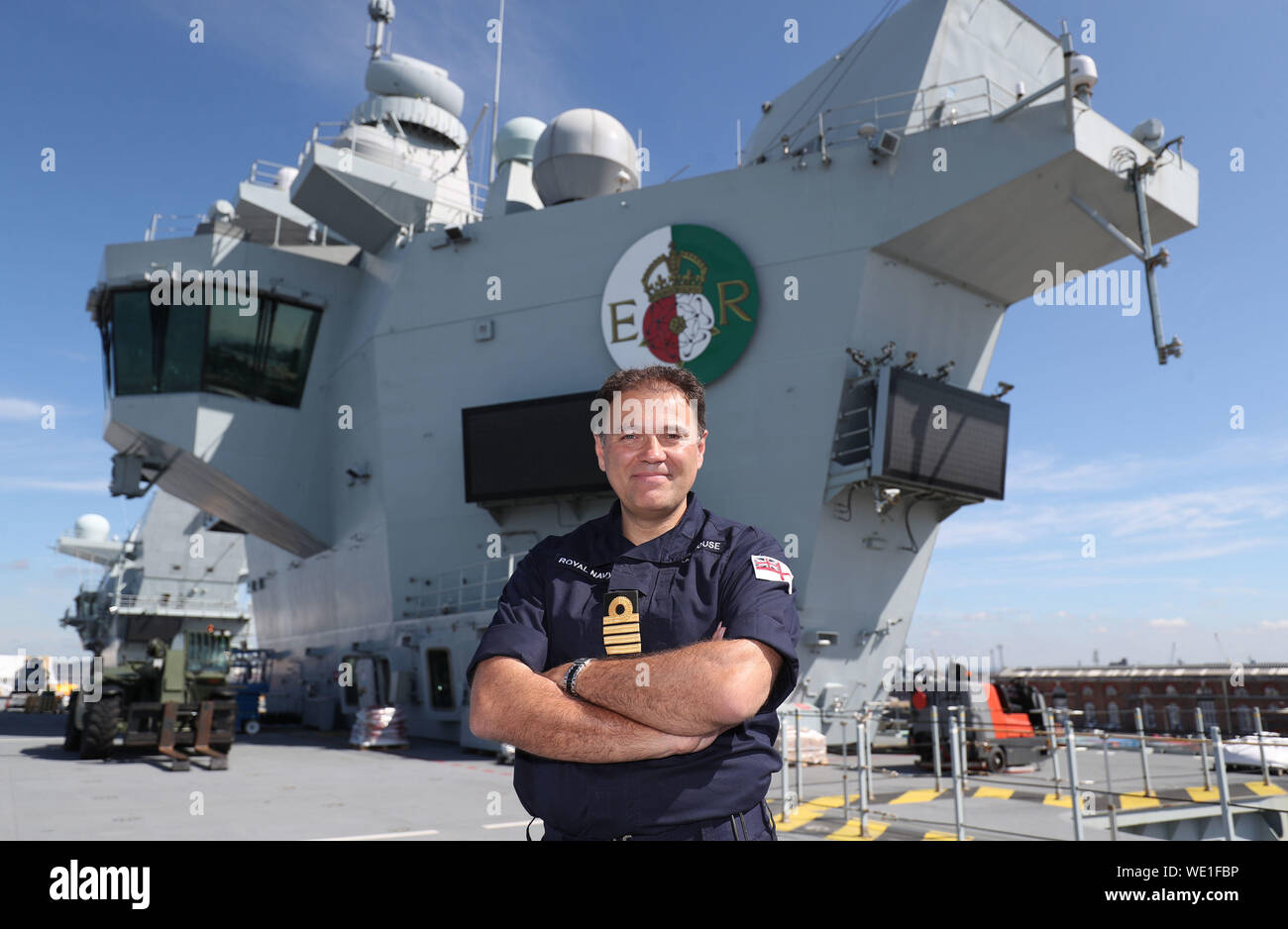 Commodore Steve Moorhouse, Commanding officer and Captain of HMS Queen ...