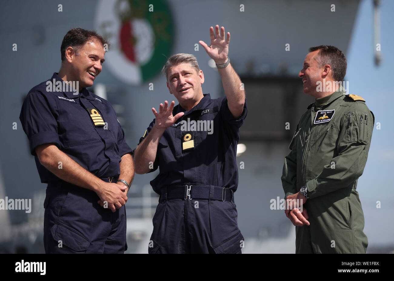 Commodore Steve Moorhouse, Commanding officer and Captain of HMS Queen ...