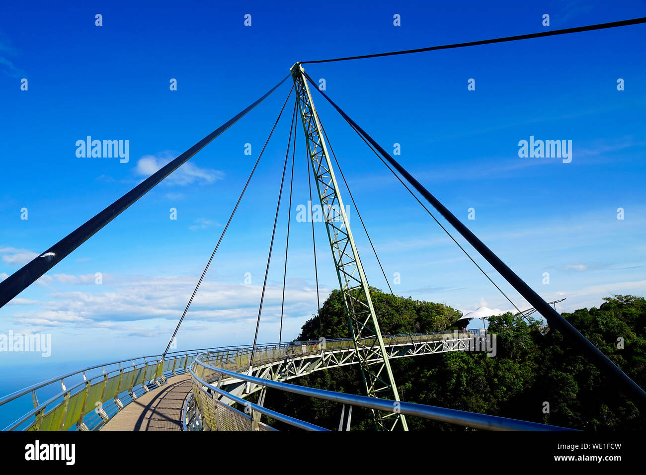 Langkawi Sky Bridge Against Blue Sky Stock Photo - Alamy