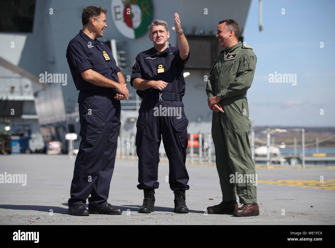 Commodore Steve Moorhouse, Commanding officer and Captain of HMS Queen ...
