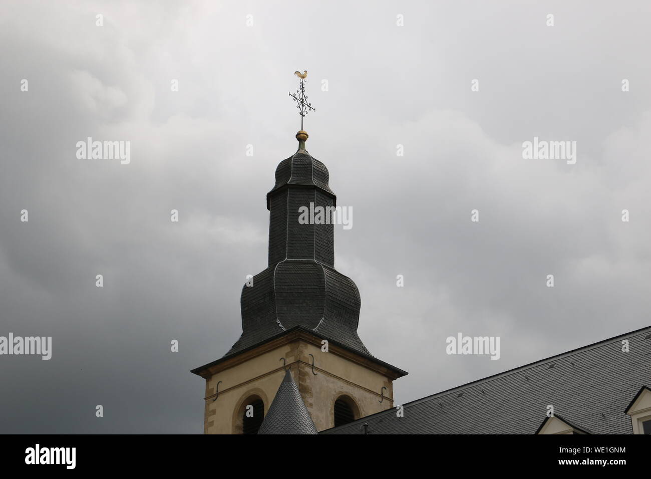 Church with weather vane hi-res stock photography and images - Alamy