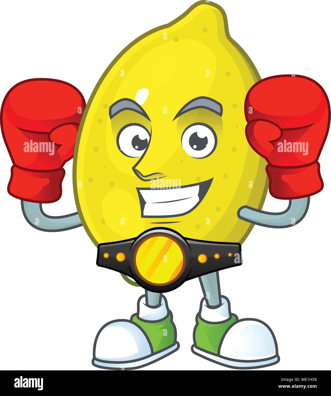 Boxing lemon cartoon character for recipe food Stock Vector Image & Art ...