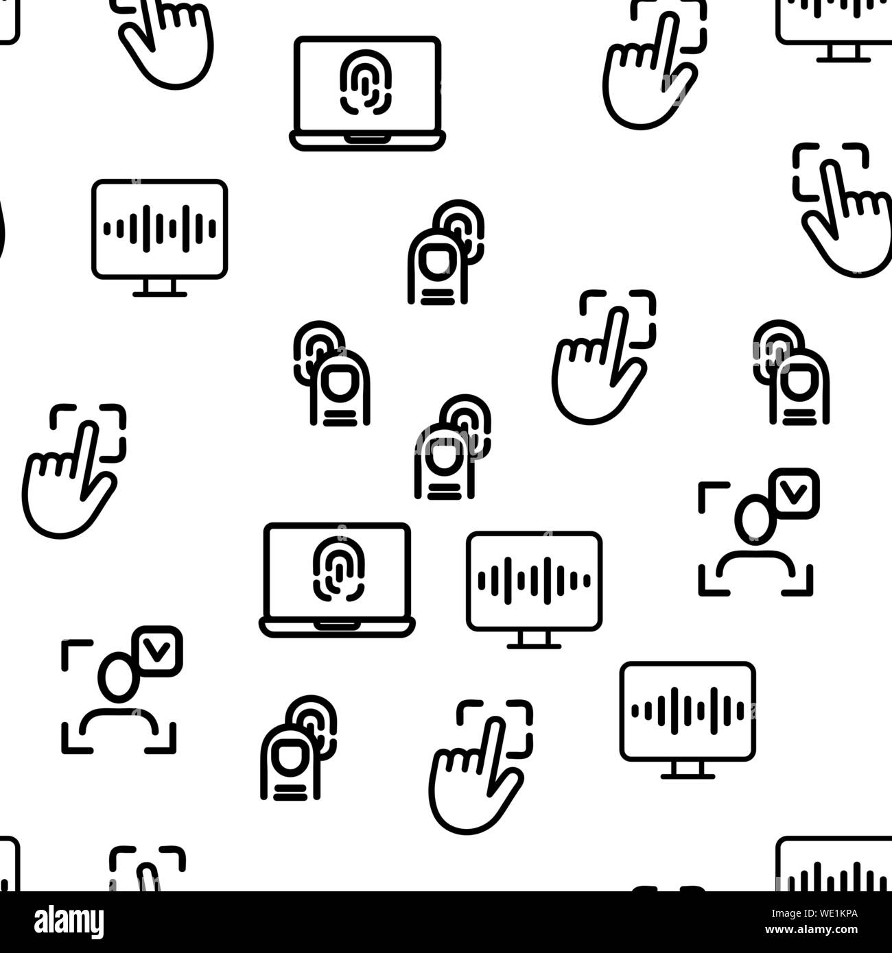 Verification of ID Vector Seamless Pattern Stock Vector Image & Art - Alamy