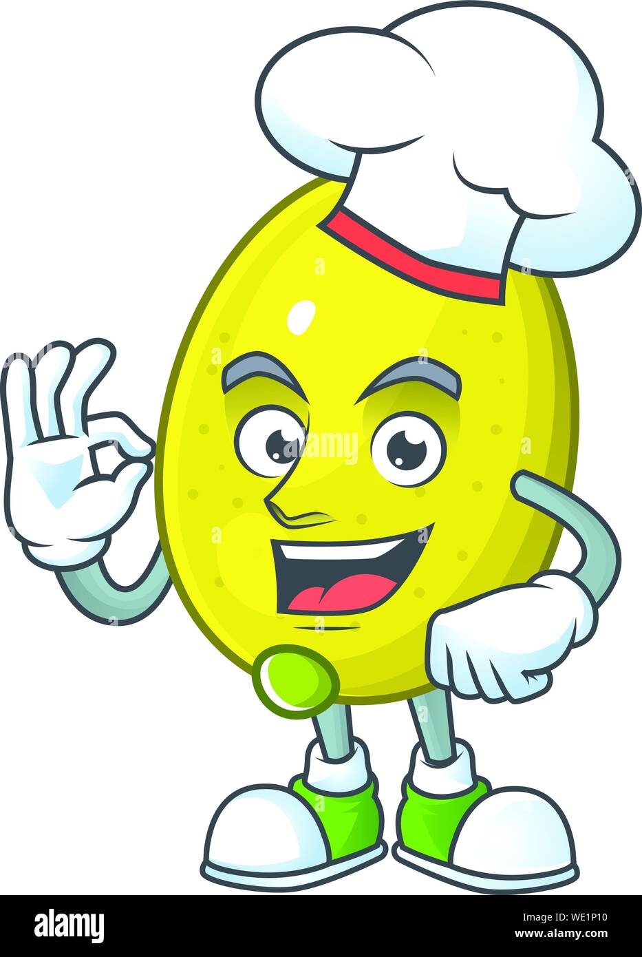 Chef lemon character with design cartoon mascot Stock Vector Image ...