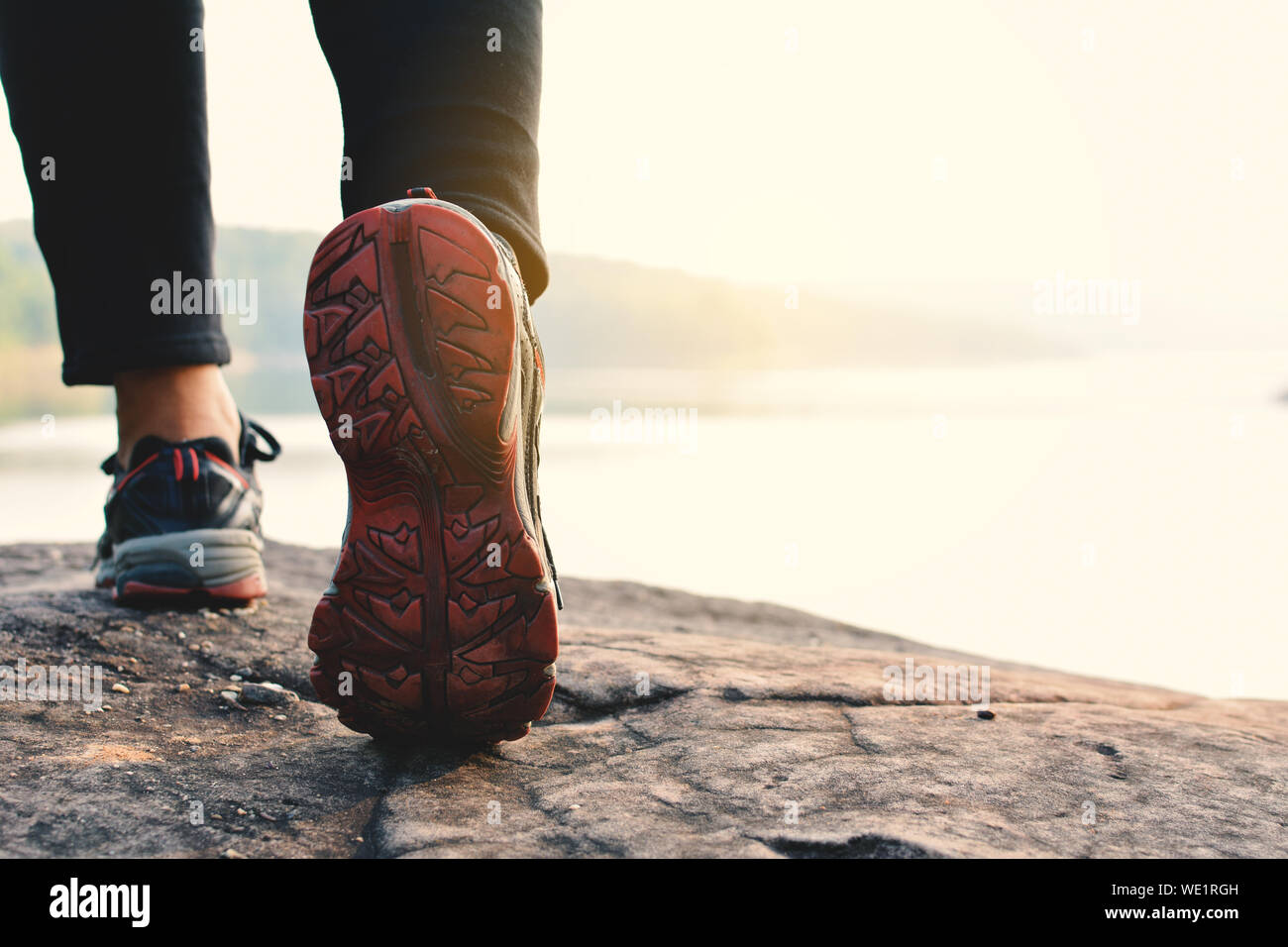 Person leg walking hi-res stock photography and images - Alamy