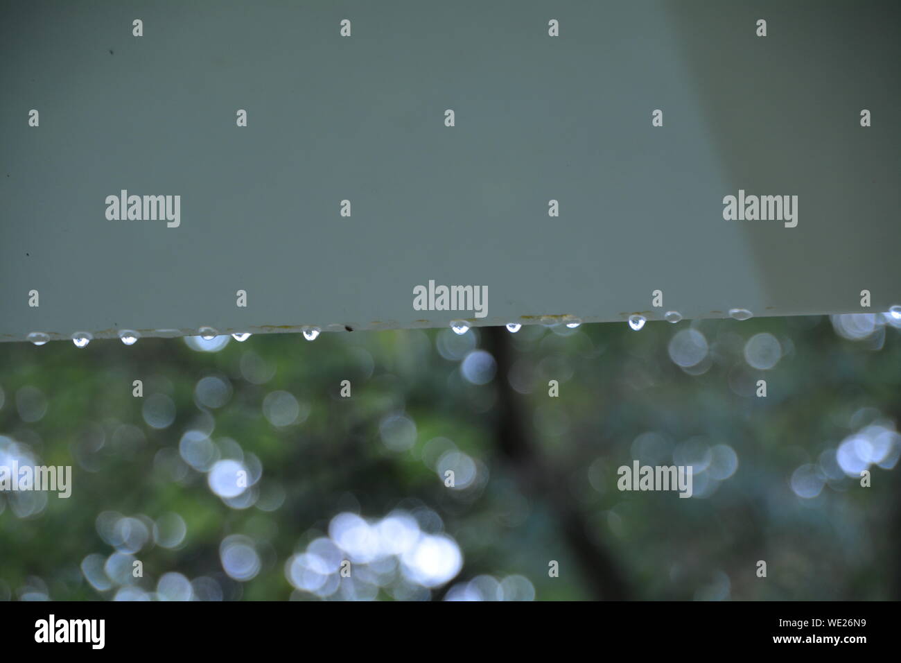 Water Drops On Wall Stock Photo - Alamy
