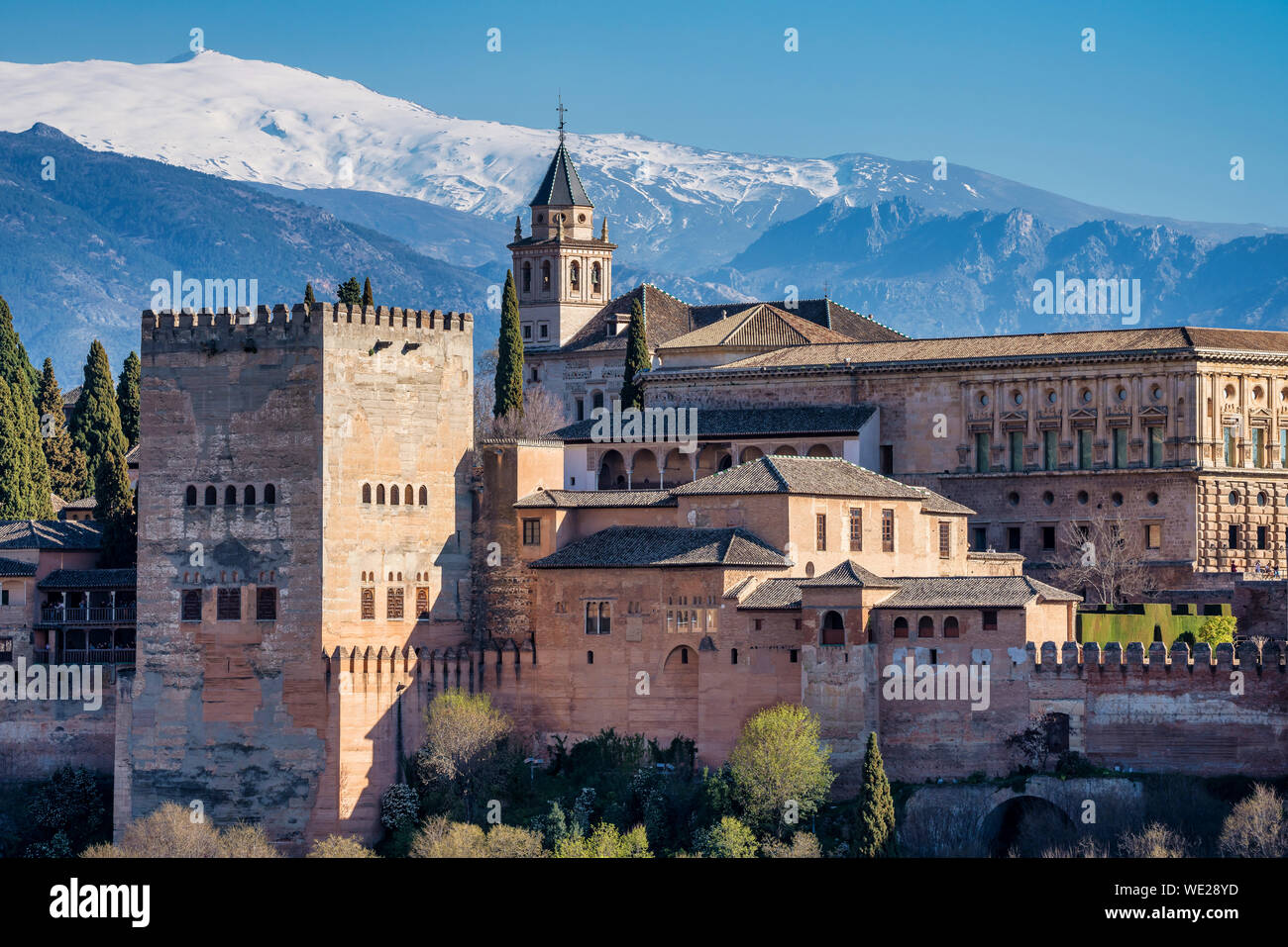 View of Alhambra Palace in Granada, Spain in Europe Stock Photo - Alamy