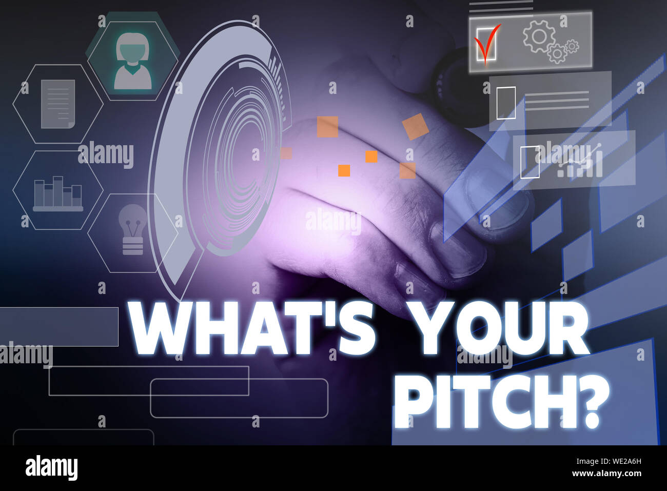 Text sign showing What S Is Your Pitch question. Business photo ...