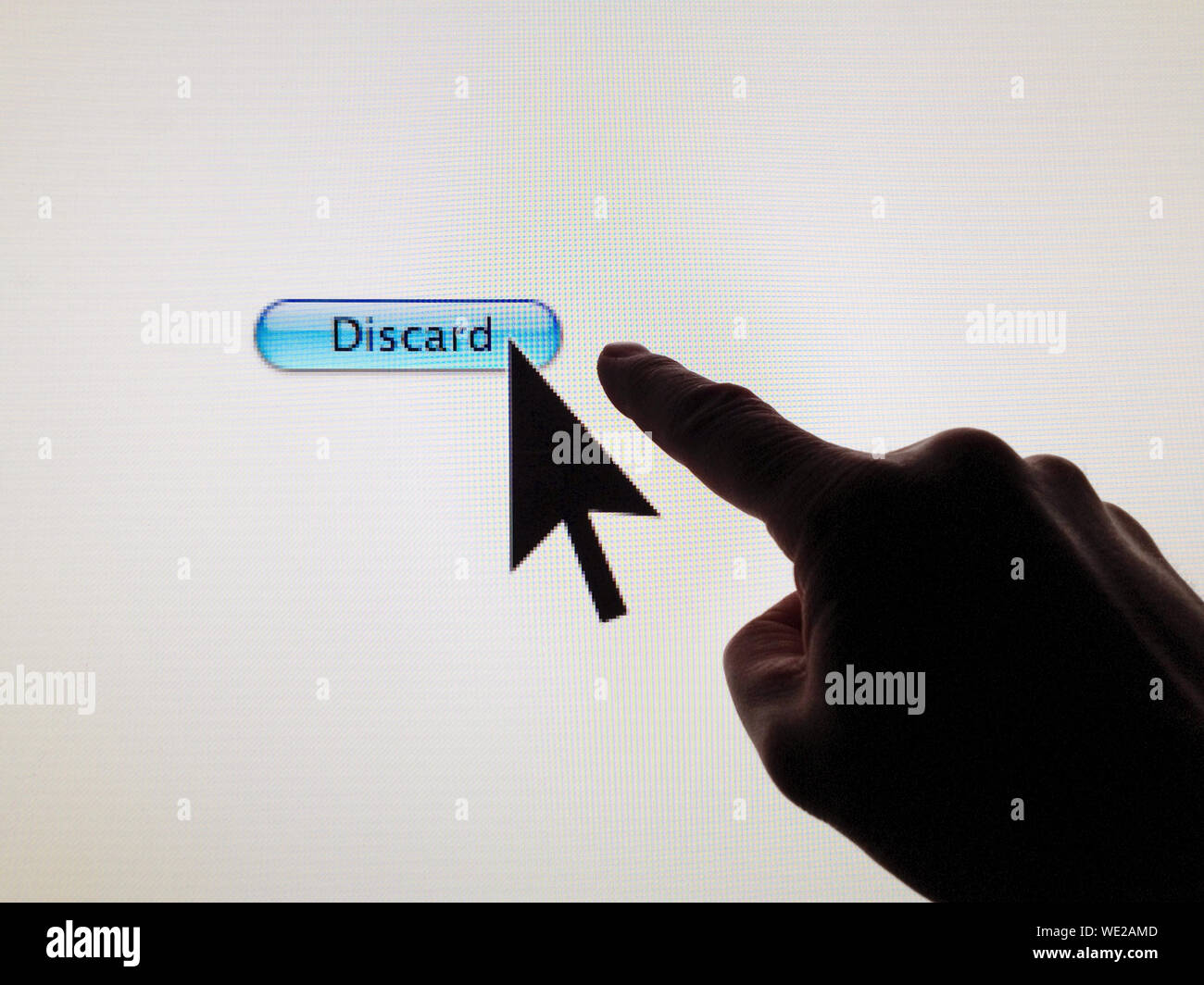 Hand pointing to screen hi-res stock photography and images - Alamy