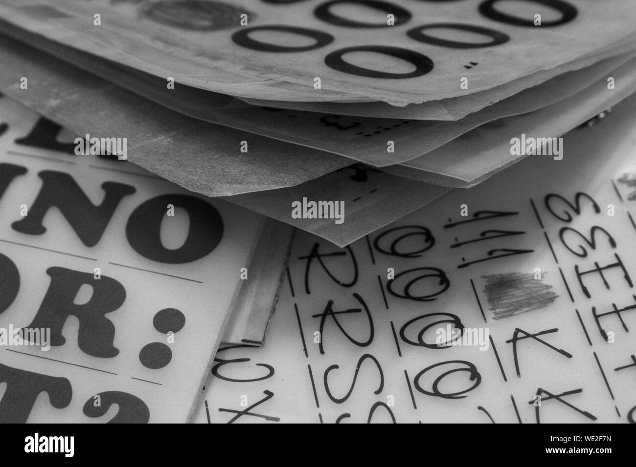 Rub alphabet hi-res stock photography and images - Alamy