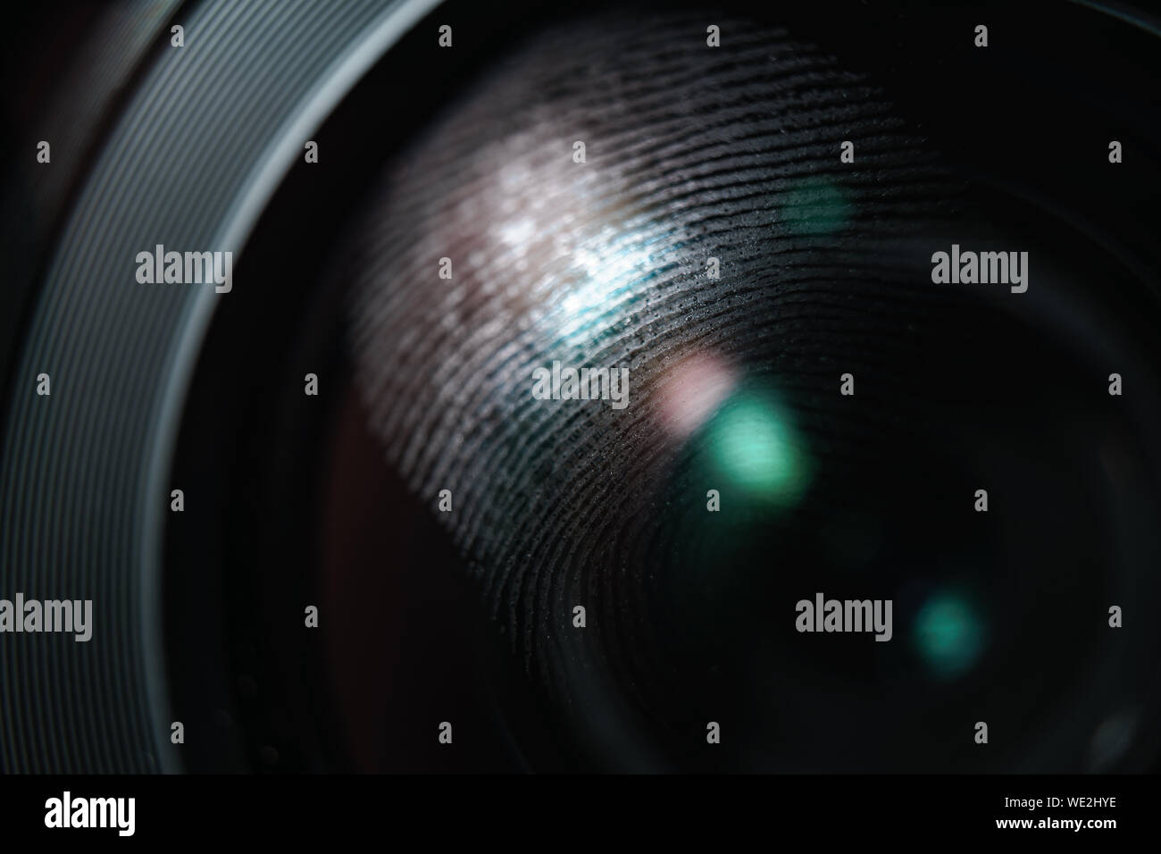 Fingerprint macro on lens hi-res stock photography and images - Alamy