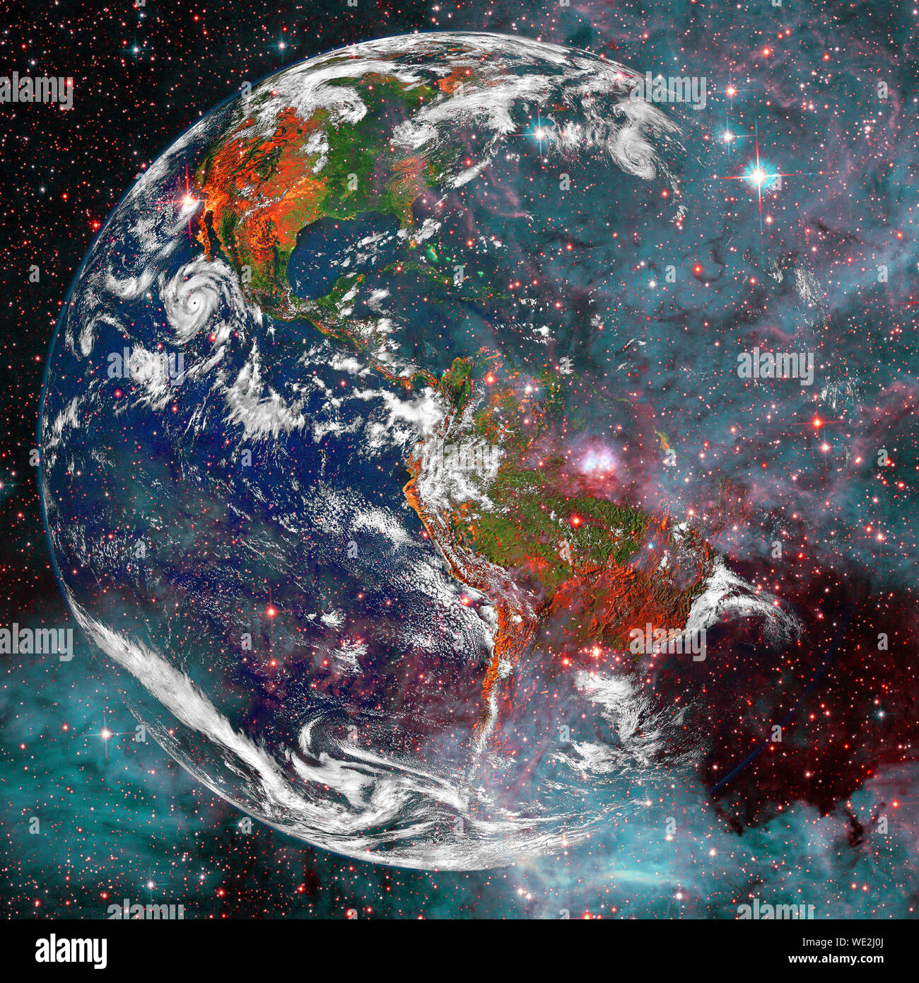 The Earth From Space This Image Elements Furnished By High Resolution ...