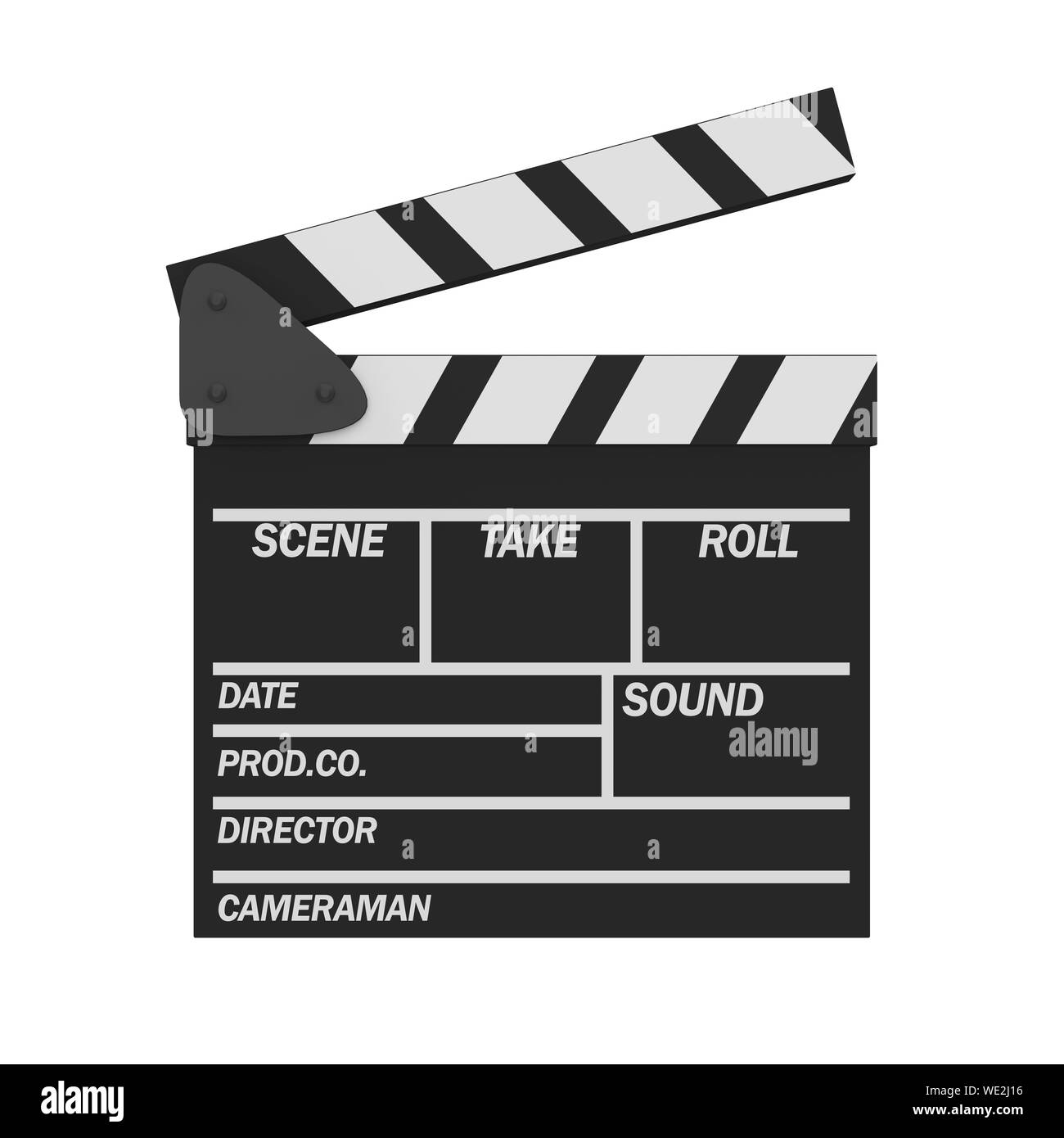 Movie Slate Clapper Board Isolated Stock Photo - Alamy