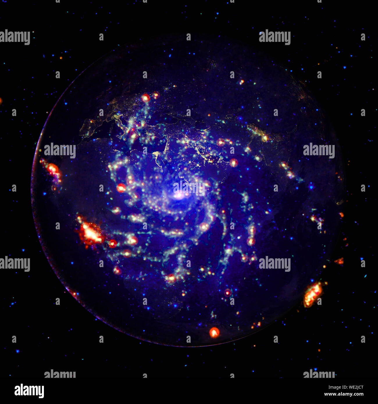 Earth. Space art. Outer space. Elements of this image furnished by NASA ...