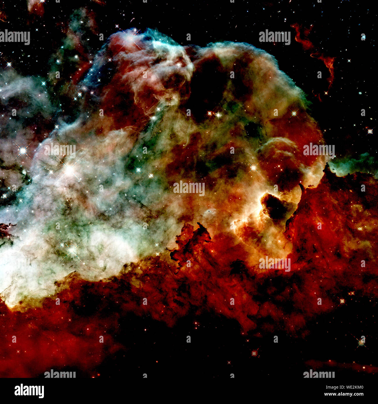 Nebula in outer space. Gas and dust clouds. Elements of this image ...