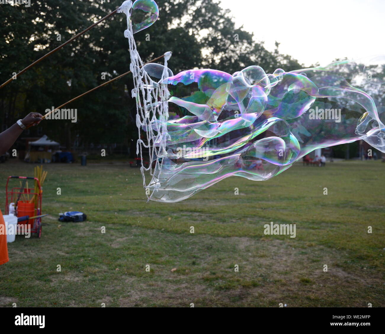 Making soap bubbles hi-res stock photography and images - Alamy