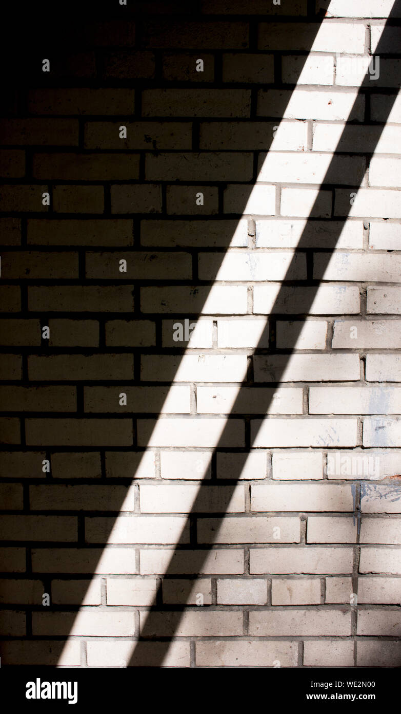 abstract black and white diagonal background white brick wall with ...