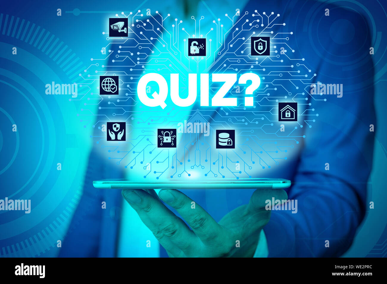 Text sign showing Quiz Question. Business photo text test of knowledge ...