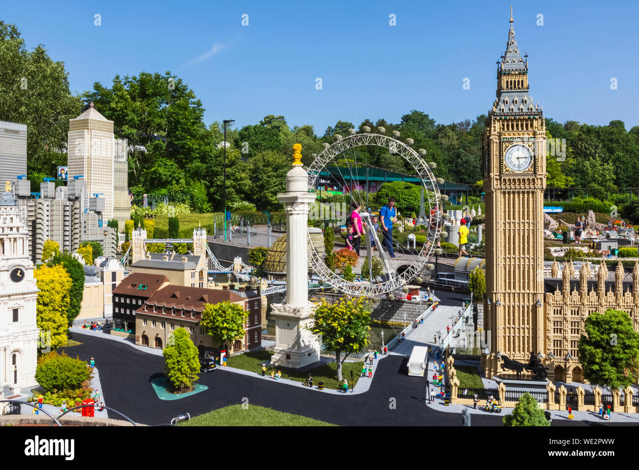 England, Berkshire, Windsor, Windsor Legoland Resort, Lego Models of ...