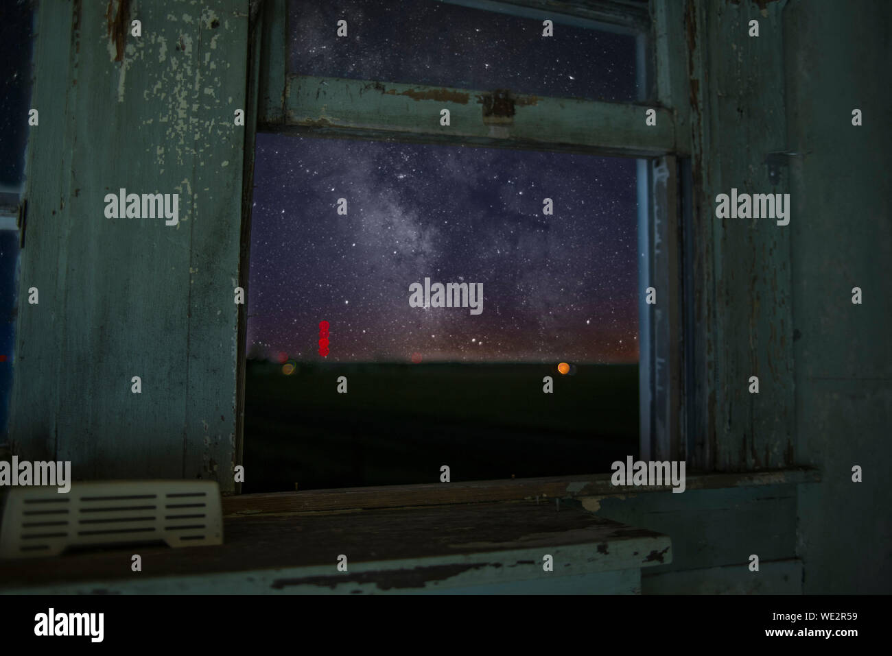 Night Sky Through Window High Resolution Stock Photography and Images ...