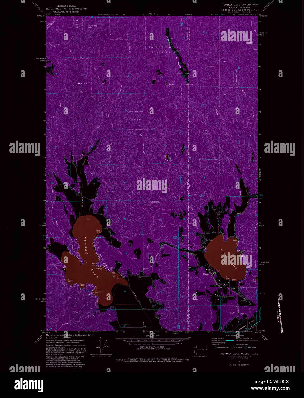 Map of newman hi-res stock photography and images - Alamy