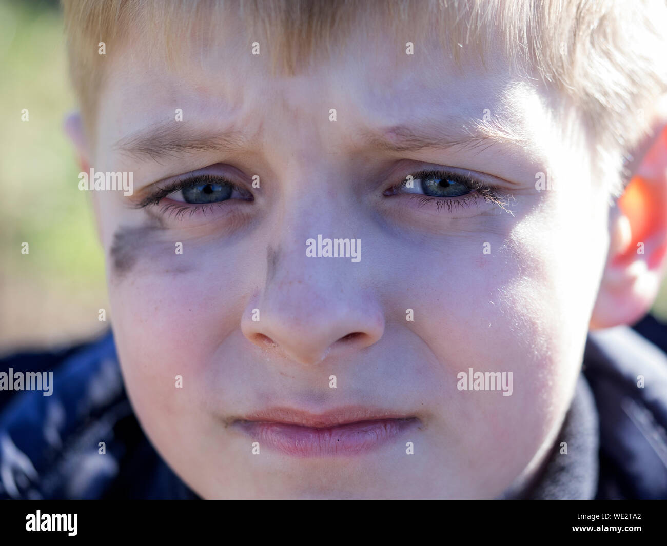 Boy face portrait hi-res stock photography and images - Alamy